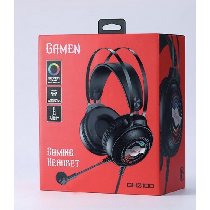 Jual Gamen GH2100 Gaming Headset RGB Led | Shopee Indonesia Jual Gamen GH2100 Gaming Headset RGB Led | Shopee Indonesia