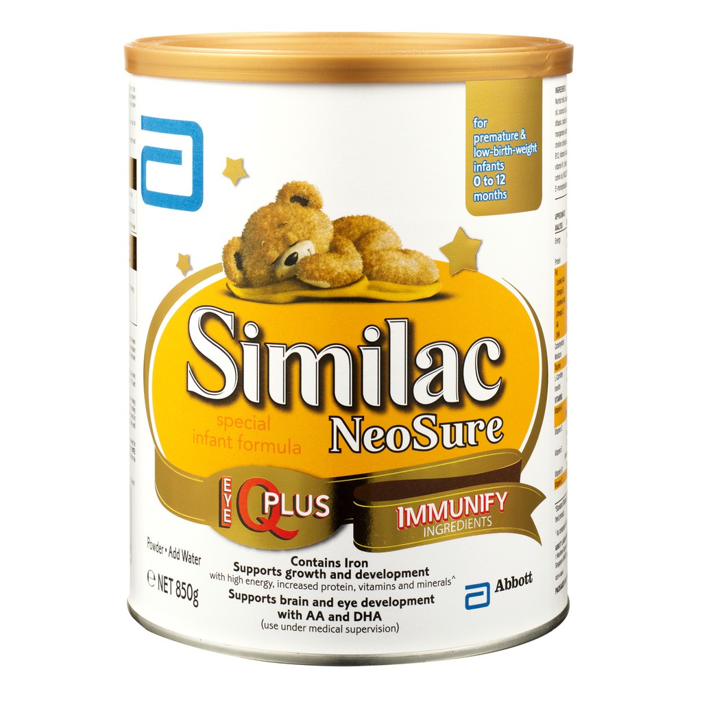 Jual Similac NeoSure Special Infant Milk Susu Formula - Stage 1 850g ...