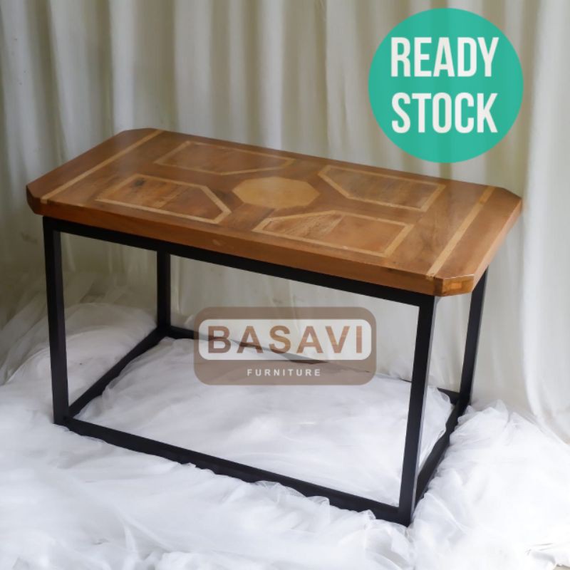 Jual Meja Tamu Kayu Solid Samping Coffee Side Table Sudut Minimalis ...