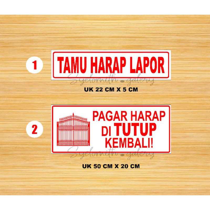 Jual STIKER TAMU HARAP LAPOR - STIKER PAGAR HARAP TUTUP KEMBALI ... Jual STIKER TAMU HARAP LAPOR - STIKER PAGAR HARAP TUTUP KEMBALI ...