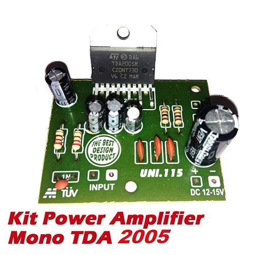 Jual KIT Power AMplifier Mini 20 WATT Mono RMS Bridge Power Amplifier TDA 2005 (Mono) 12 volt ...