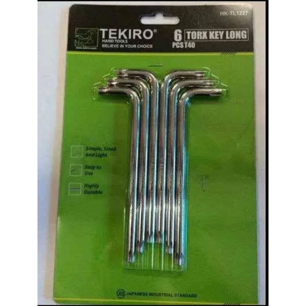 Jual kunci L bintang tekiro satuan T40 T50 T25 | Shopee Indonesia