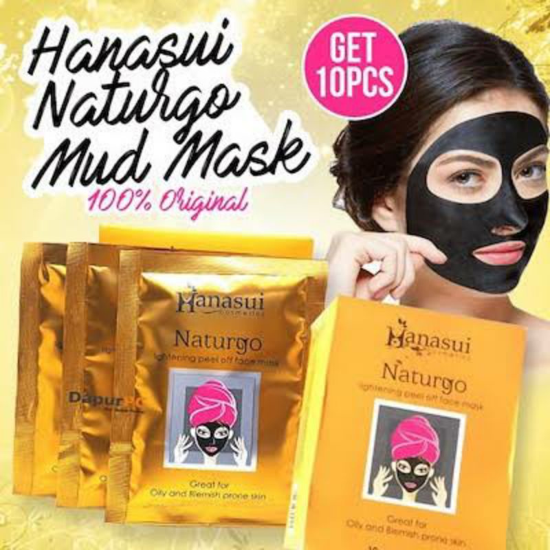 Jual HANASUI NATURGO LIGHTENING PEEL OF FACE MASK / MASKER NATURGO ...