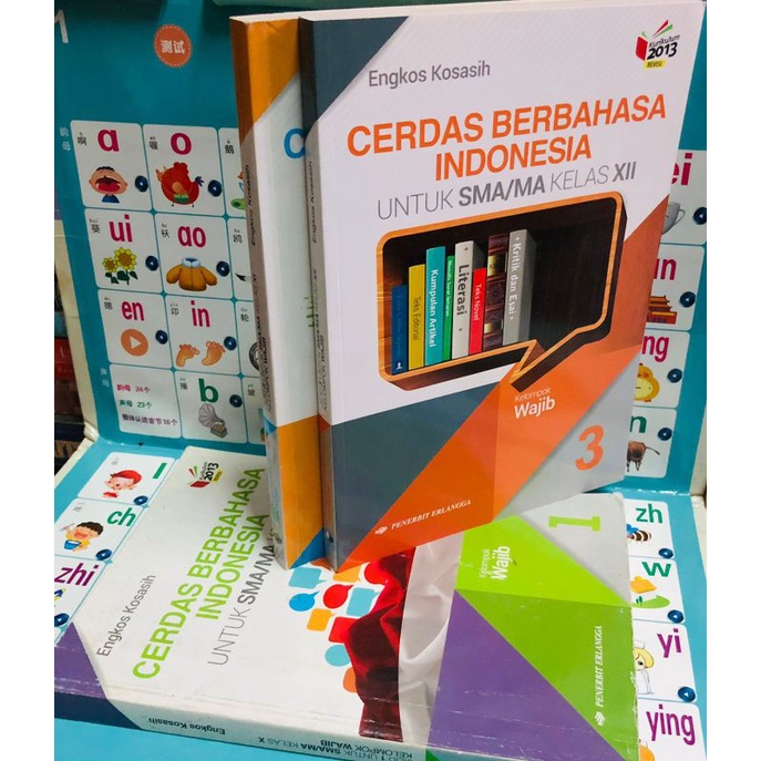 Jual buku pelajaran Bahasa Indonesia SMA. X,XI,XII. Erlangga. revisi ...
