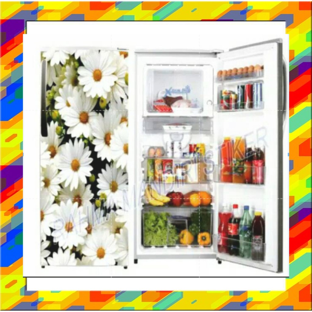 Jual Stiker Kulkas 1 Pintu Motif Bunga Koleksi Stiker Kulkas 1 Pintu ...