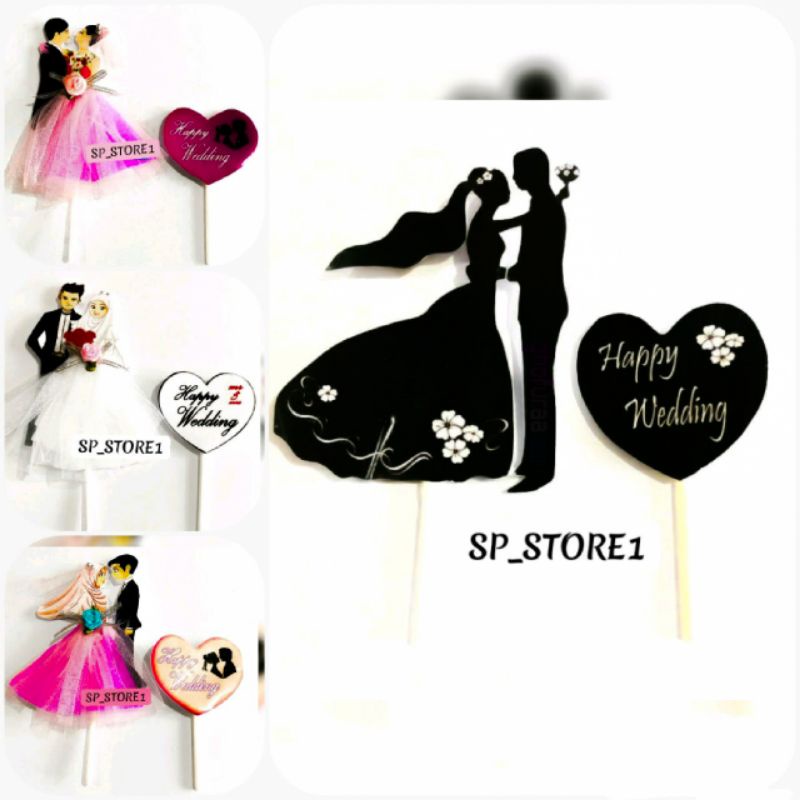 Jual cake topper/topper/hiasan kue/tusukan kue/tusukan kue tart/tusukan ...
