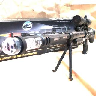MAINAN TEMBAKAN SNIPER BUNYI,LAMPU DAN LASER | Shopee Indonesia
