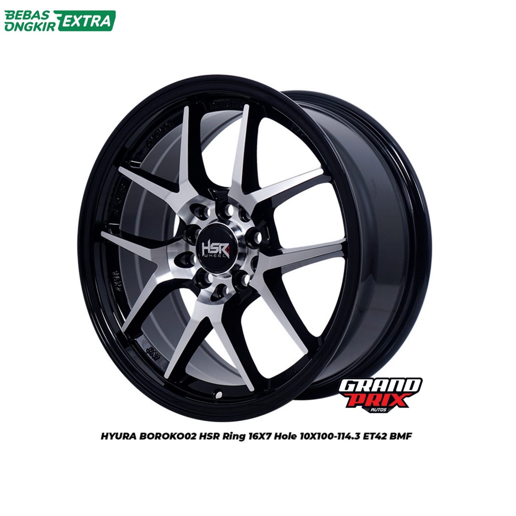 Jual Velg Mobil Racing Murah R16 HSR HYURA BOROKO 02 Warna BMF Buat Veloz New Xenia New Sienta ...