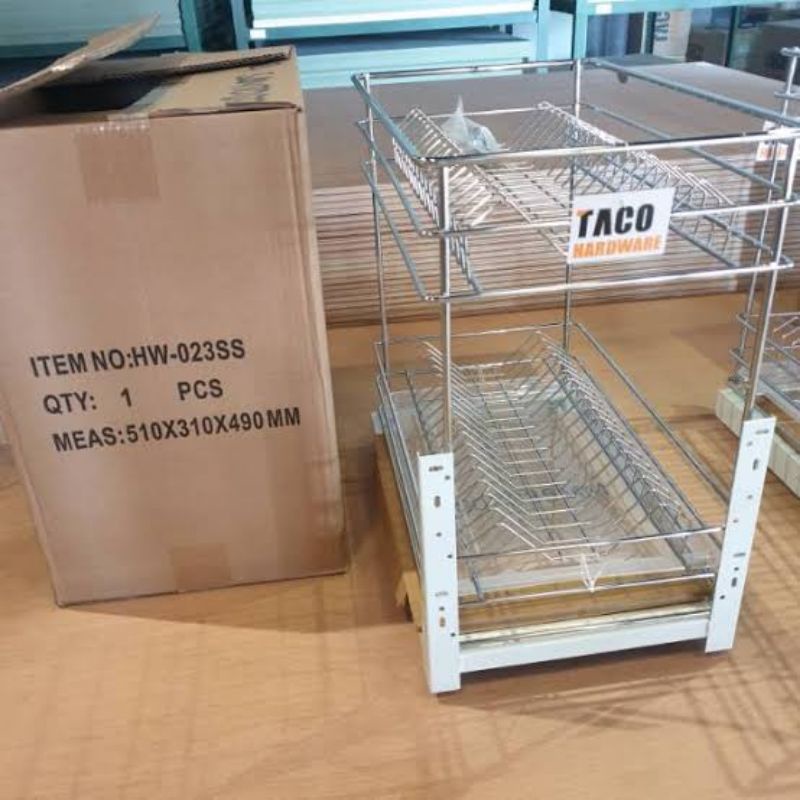 Jual Rak dapur rak piring taco hardware HW023ss HW-023ss stainless ...