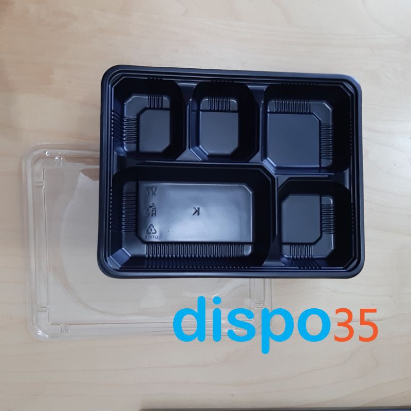 Jual Mika Bento Sekat 5/ Tray Bento sekat 5/box bento/kotak bento ...