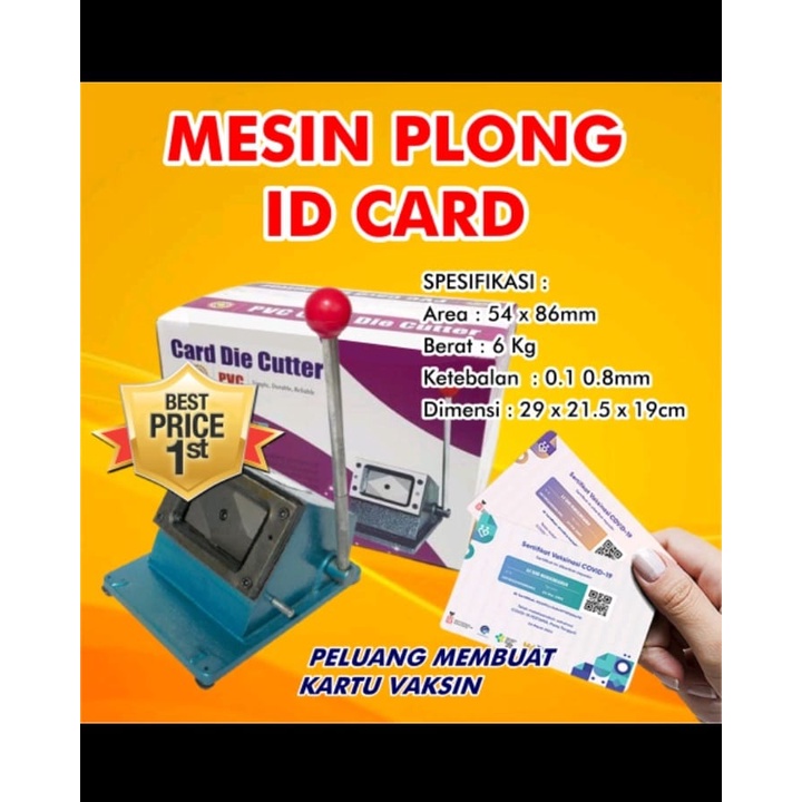 Jual Mesin Pond Id Card | Meson Plong Id Card Innovatec Card Die Cutter ...