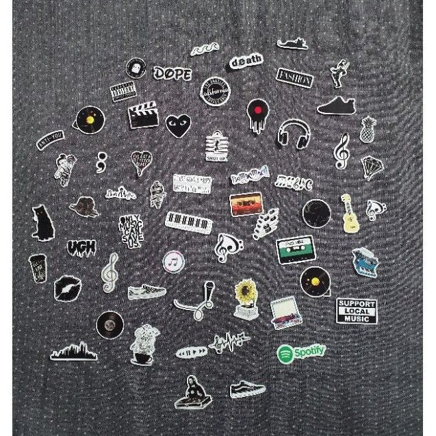 Jual Stiker Tema Hitam / Black Vibes Sticker / Stiker Musik / Stiker ...