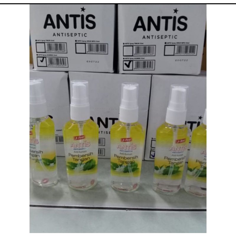 Jual Antis Spray Antiseptik 55ml - J Tea,Jeruk Nipis,Timun | Shopee ...