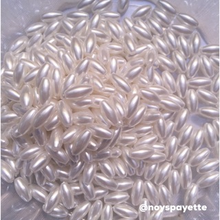 Jual 10gram 4x8mm Mote Payet Mutiara/Pearls BERAS PADI MGB asli Jepang ...
