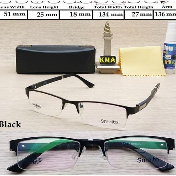 Jual kacamata minus SMALTO kacamata frame minus half frame terbaru ...