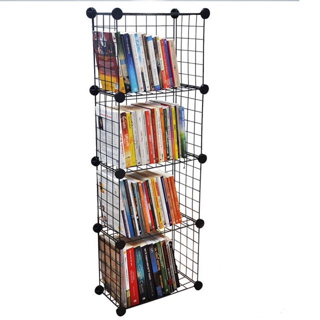 Jual RAK BUKU JARING BESI HITAM / RAK PAJANGAN / RAK BESI / RAK BESI ...