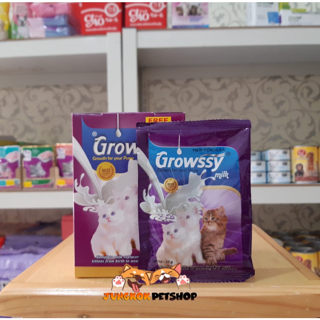 Jual Susu Kucing Growssy 20Gr / Sachet Growsy Milk Cat / Susu Anak ...