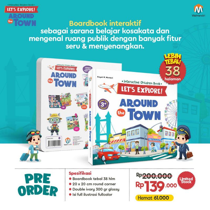 Jual Buku Cerita Anak Muslim Board Book Mengenal Ruang Publik Anak Usia 3 Tahun Lets Explore ...