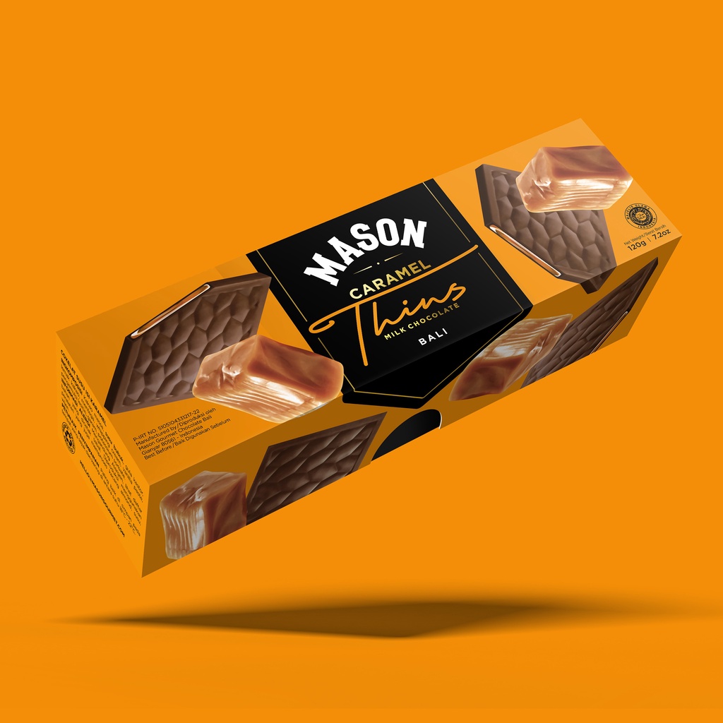 Jual Mason Caramel Milk Chocolate Thins | Shopee Indonesia