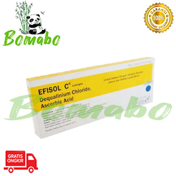 Jual EFISOL C tablet hisap untuk sariawan dan radang tenggorokan | Shopee Indonesia
