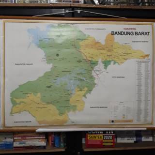 Jual PETA KABUPATEN BANDUNG BARAT BINGKAI | Shopee Indonesia