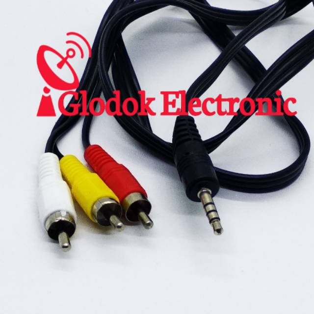 Jual KABEL RCA 1-3 KABEL AV IN KABEL AV OUT KABEL AV DVD KABEL AV TV ...
