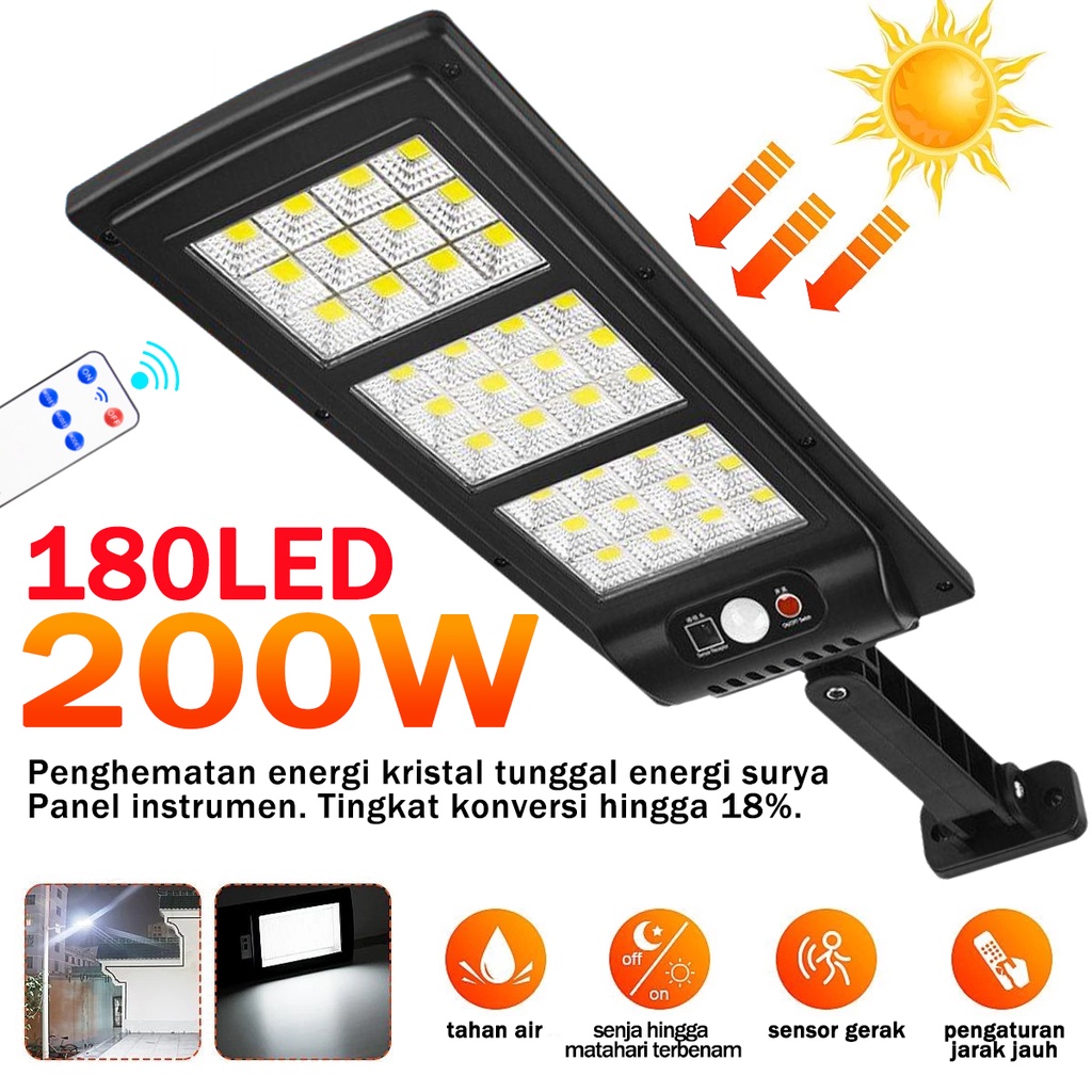 Jual Lampu Jalan 200W PJU LED Solar Cell Tahan Air Lampu Tenaga Surya ...
