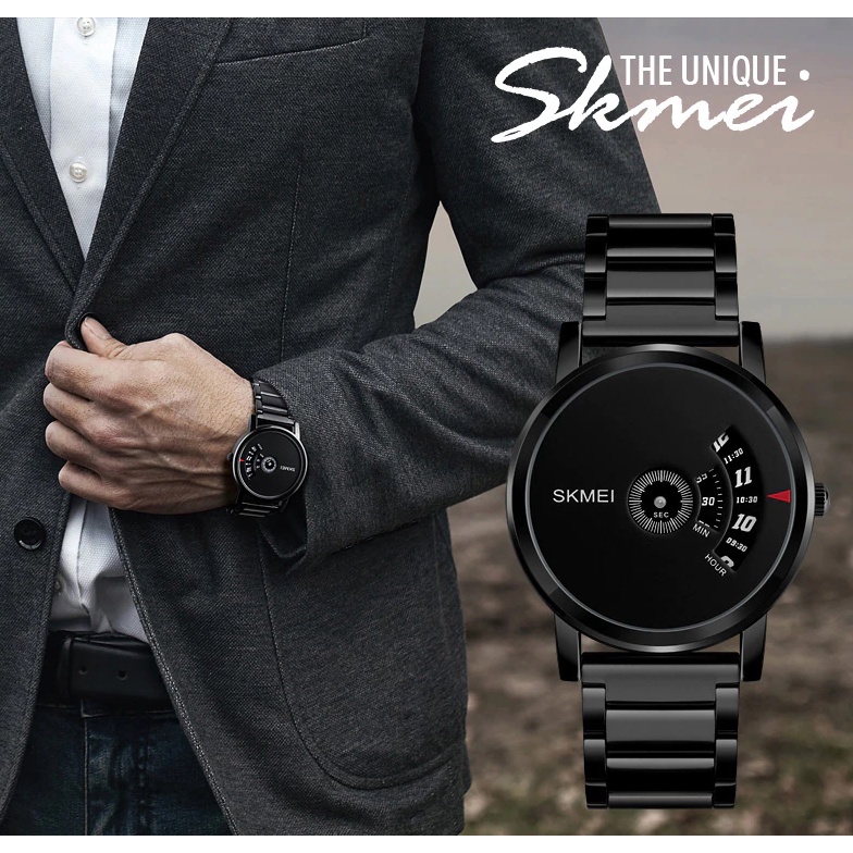 Jual Warna Baru! Jam tangan pria analog rantai spin SKMEI 1260 yang ...