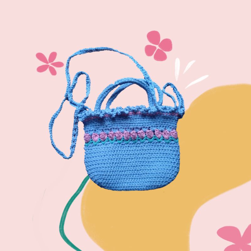 Jual tas rajut handmade/crochet bag/tas mini/real pict/ready Indonesia ...