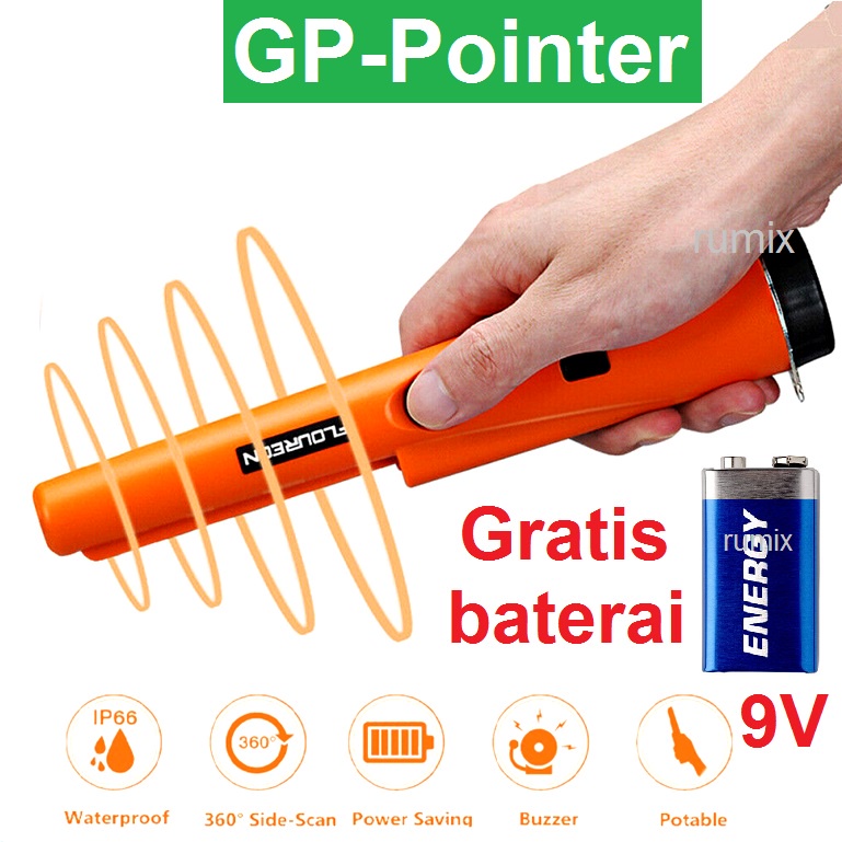 Jual GP Pointer S Metal Detector Alat Pendeteksi Logam Detektor Emas ...