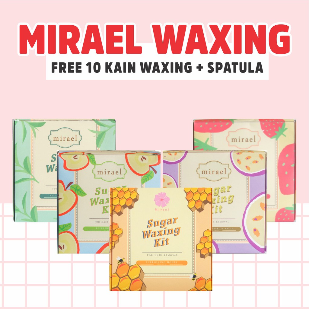 Jual Mirael Sugar Waxing Kit [Free 10KAINWAX] Penghilang Bulu Rambut Kaki Ketiak Permanen ...