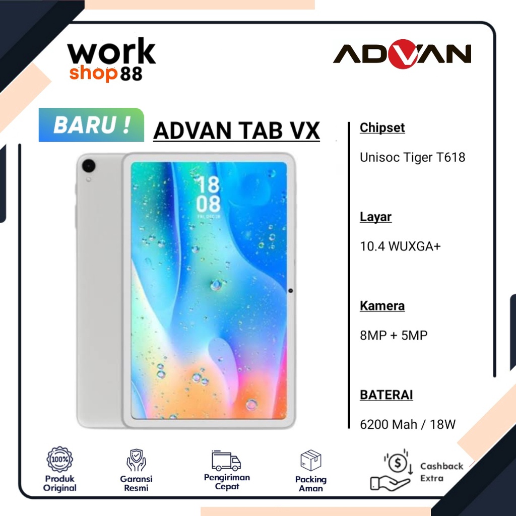 Jual New Tab Advan VX 8GB + 128GB - Original Garansi Resmi Nasional 1 ...
