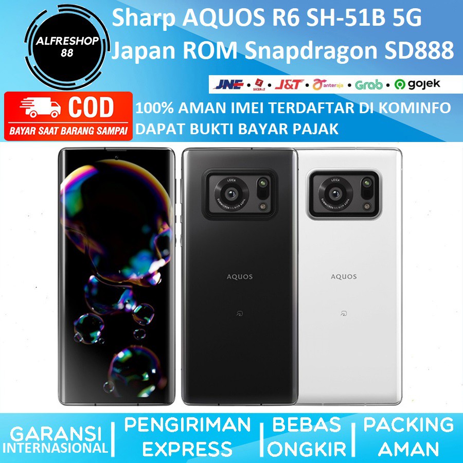 Jual Sharp AQUOS R6 SH-51B 5G 12GB 128GB Japan ROM Snapdragon SD888 | Shopee Indonesia