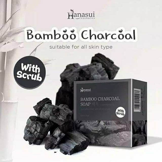 Jual Hanasui Bamboo Charcoal Scrub Soap / sabun arang hanasui | Shopee ...