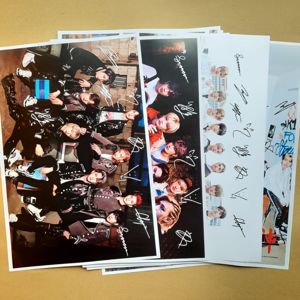 Jual POSTER STRAYKIDS DENGAN TANDA TANGAN POSTER STRAY KIDS UKURAN A3 ...