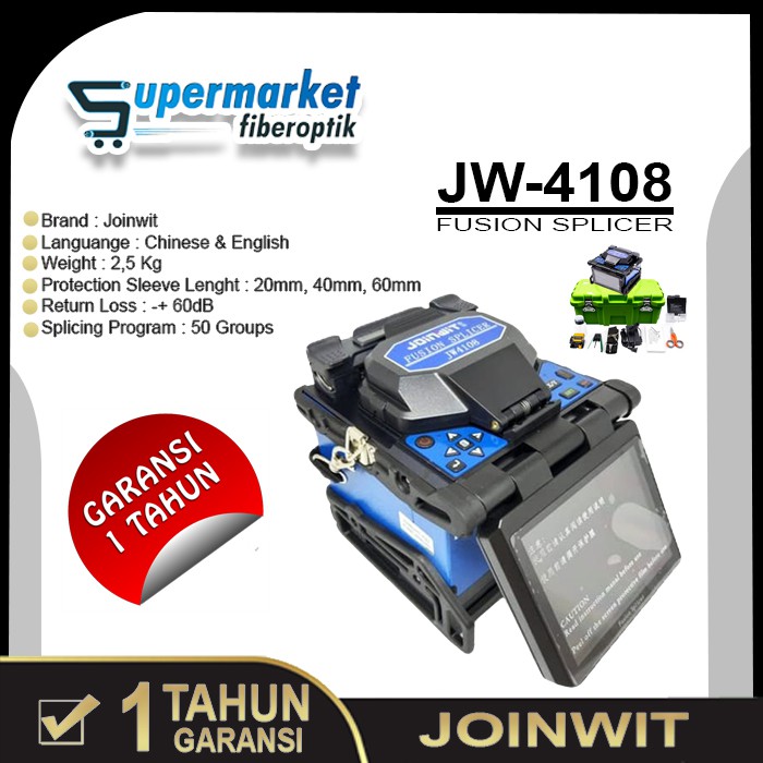 Fusion Splicer Joinwit Jw4108 Splicer Joinwit Alat Sambung Fiber Optik ...