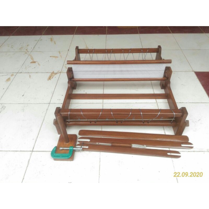 Jual Alat tenun / weaving Rigid Heddle Loom 50cm (single reed) | Shopee ...