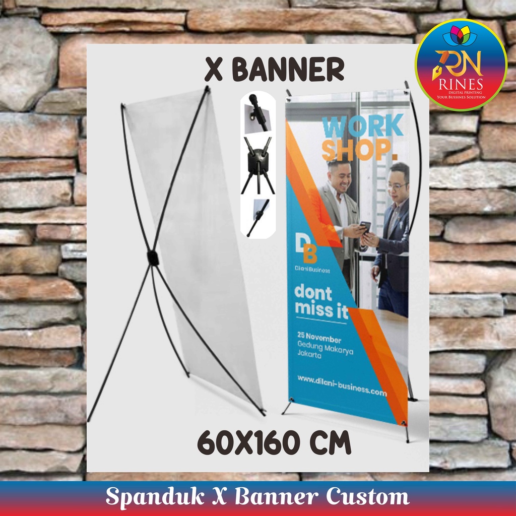 Jual Spanduk Stand X Banner Custom | Shopee Indonesia