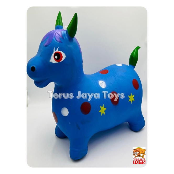 Jual MAINAN ANIMAL JUMPING KUDA DUDUK KARET / MAINAN KUDA KARET ...