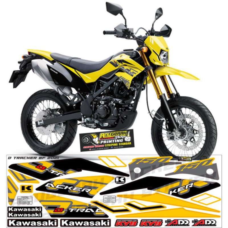 Jual Sticker Striping D Tracker DTracker 2021 KUNING | Shopee Indonesia
