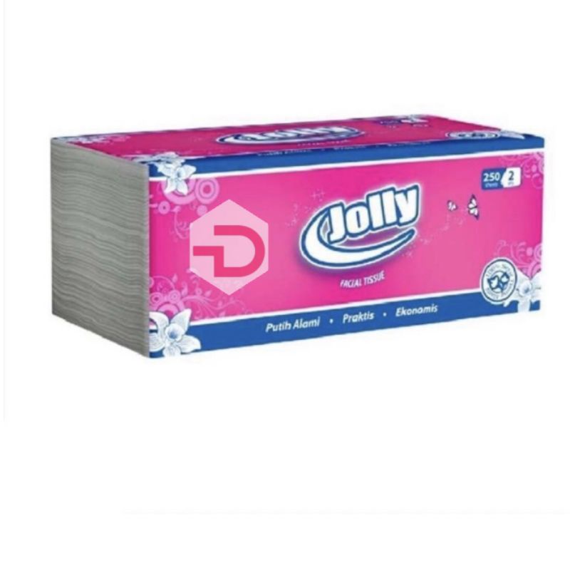 Jual Tissue Jolly 250 sheet 2ply facial tissue Tisu wajah | Shopee ...