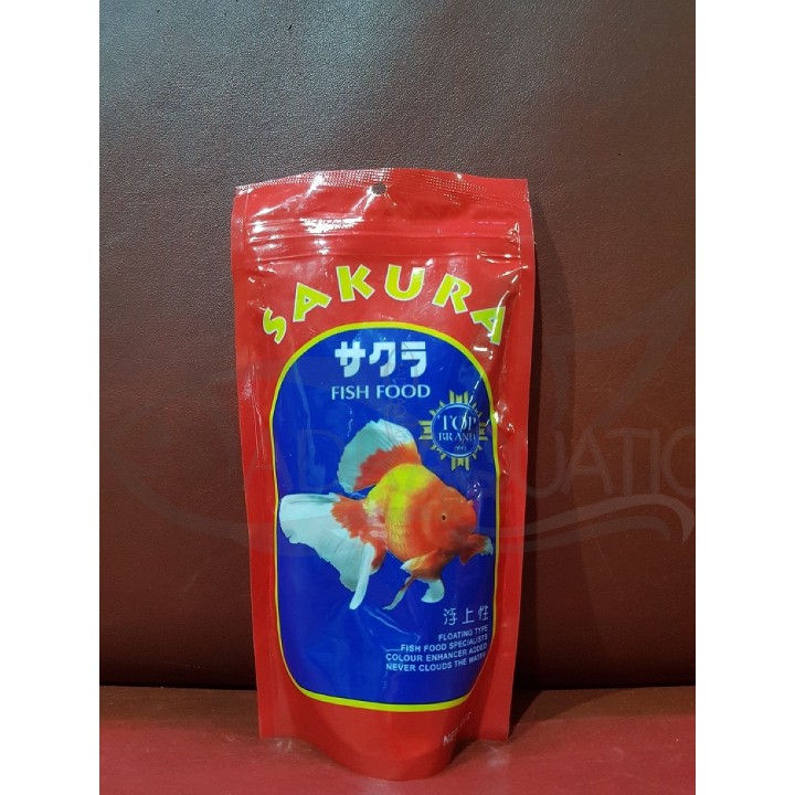 Jual SAKURA FISH FOOD 100GR 100 GRAM PAKAN PELLET PELET MAKANAN IKAN ...