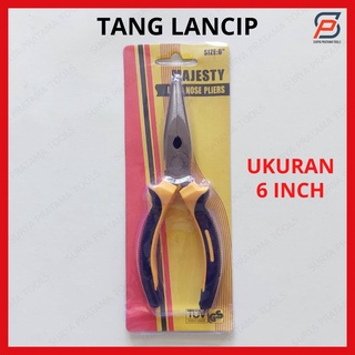 Jual Tang Lancip 6 inch / Tang Cucut 6" / Long Nose Pliers | Shopee Indonesia
