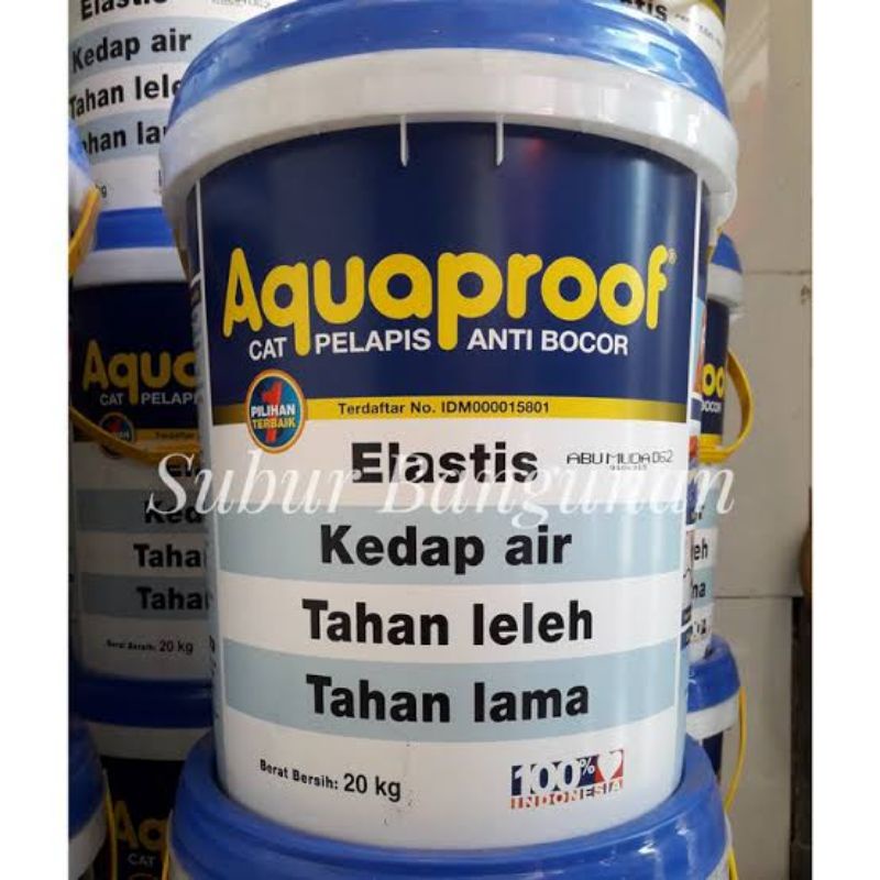 Jual Cat Pelapis Anti Bocor Aquaproof 20 Kg Aqua Proof 20 Kg / Pail | Shopee Indonesia