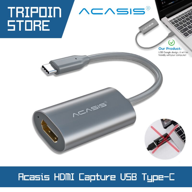 Jual Acasis HDMI Capture Card 1080p USB Type C Live Streaming OBS ...