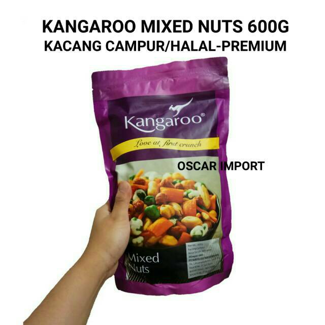 KANGAROO KACANG CAMPUR MIXED NUTS 600GR | Shopee Indonesia KANGAROO KACANG CAMPUR MIXED NUTS 600GR | Shopee Indonesia