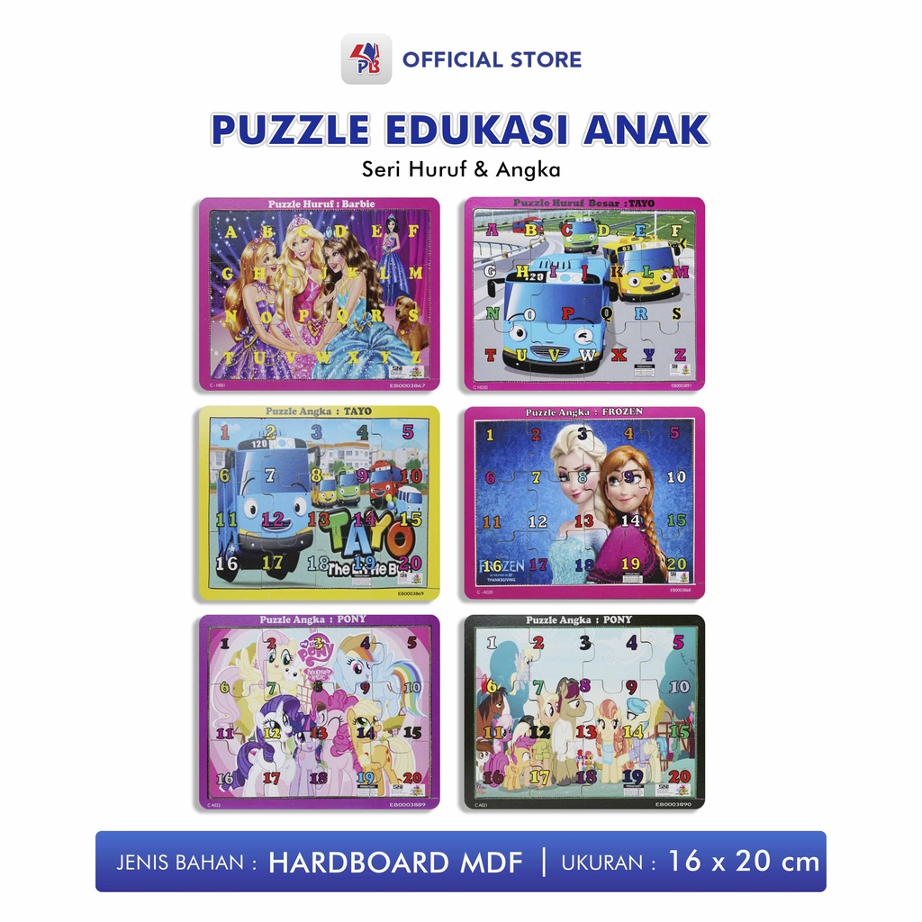 Jual Puzzle Edukasi Anak /Mainan Edukasi /Puzzle Kayu / Puzzle Anak ...