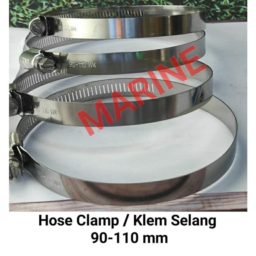 Jual KLEM SELANG / PENGIKAT BESI STAILESS STEEL 304. 90-110MM | Shopee ...
