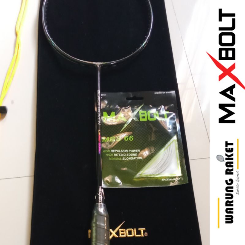 Jual Raket Badminton Maxbolt Black Woven Limited Edition Original ...
