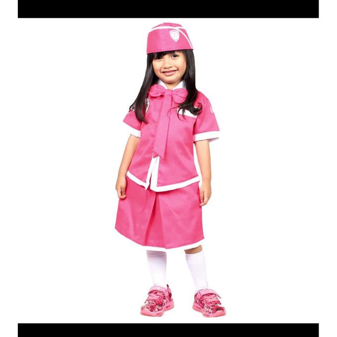 Jual SERAGAM / KOSTUM / PAKAIAN PROFESI PRAMUGARI ANAK PEREMPUAN 3-10 ...